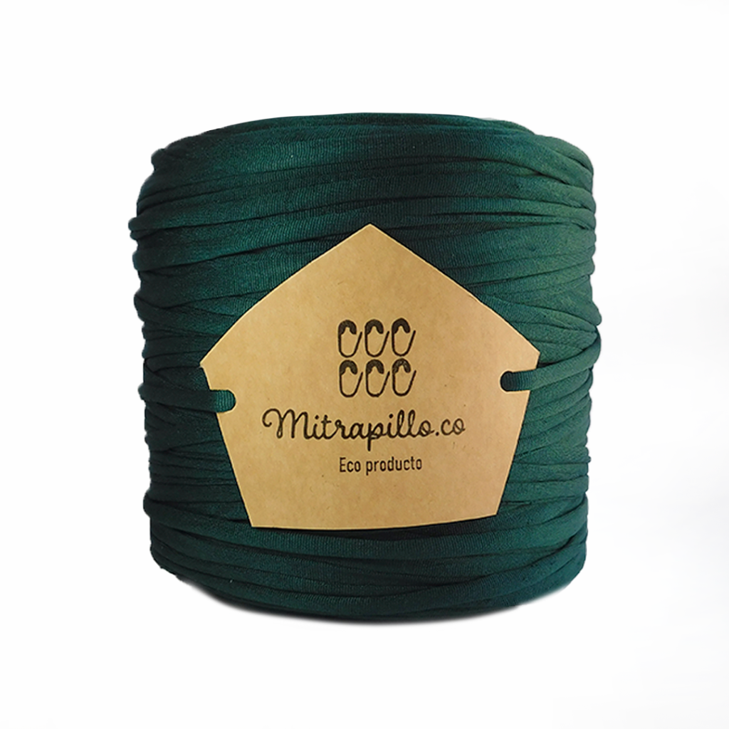 Trapillo pluma verde botella – Mi trapillo