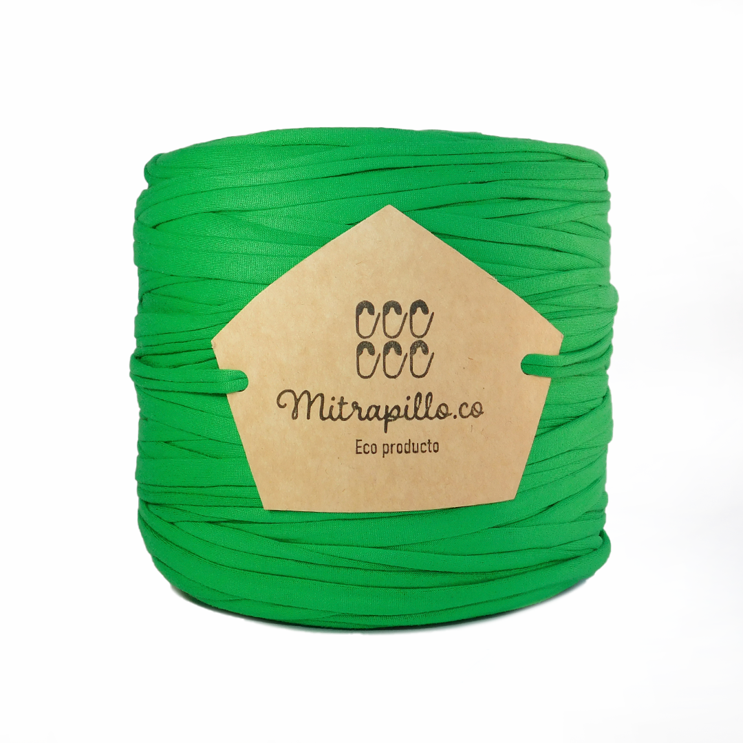 Trapillo pluma verde navidad – Mi trapillo