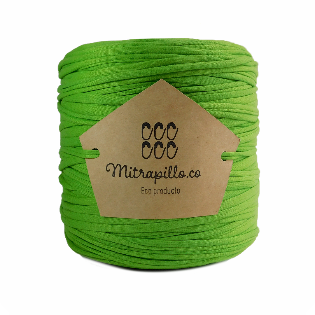 Trapillo pluma verde pistacho intenso – Mi trapillo