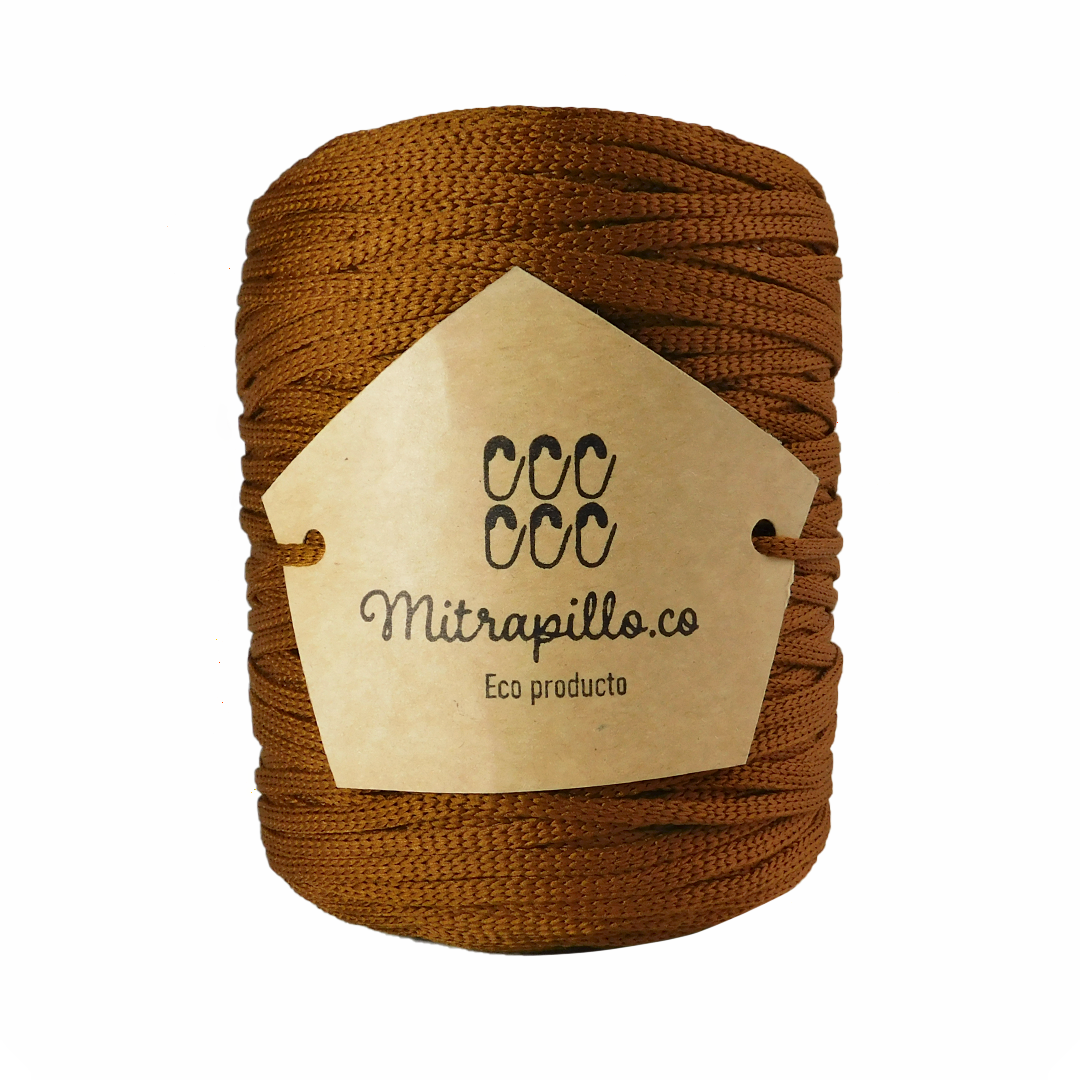 Cordón artesanal café cobrizo x 500gm – Mi trapillo